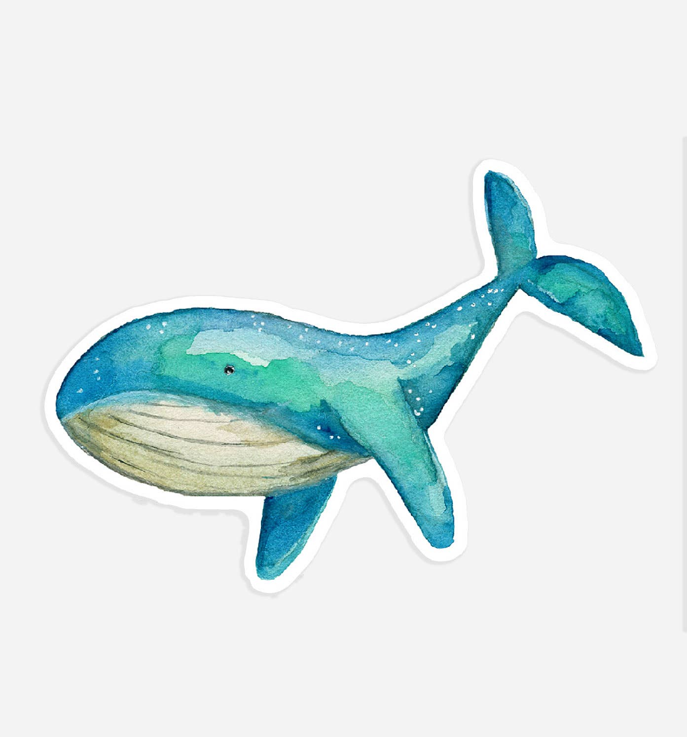 Sticker - Cute Blue Whale – Palomas Gifts